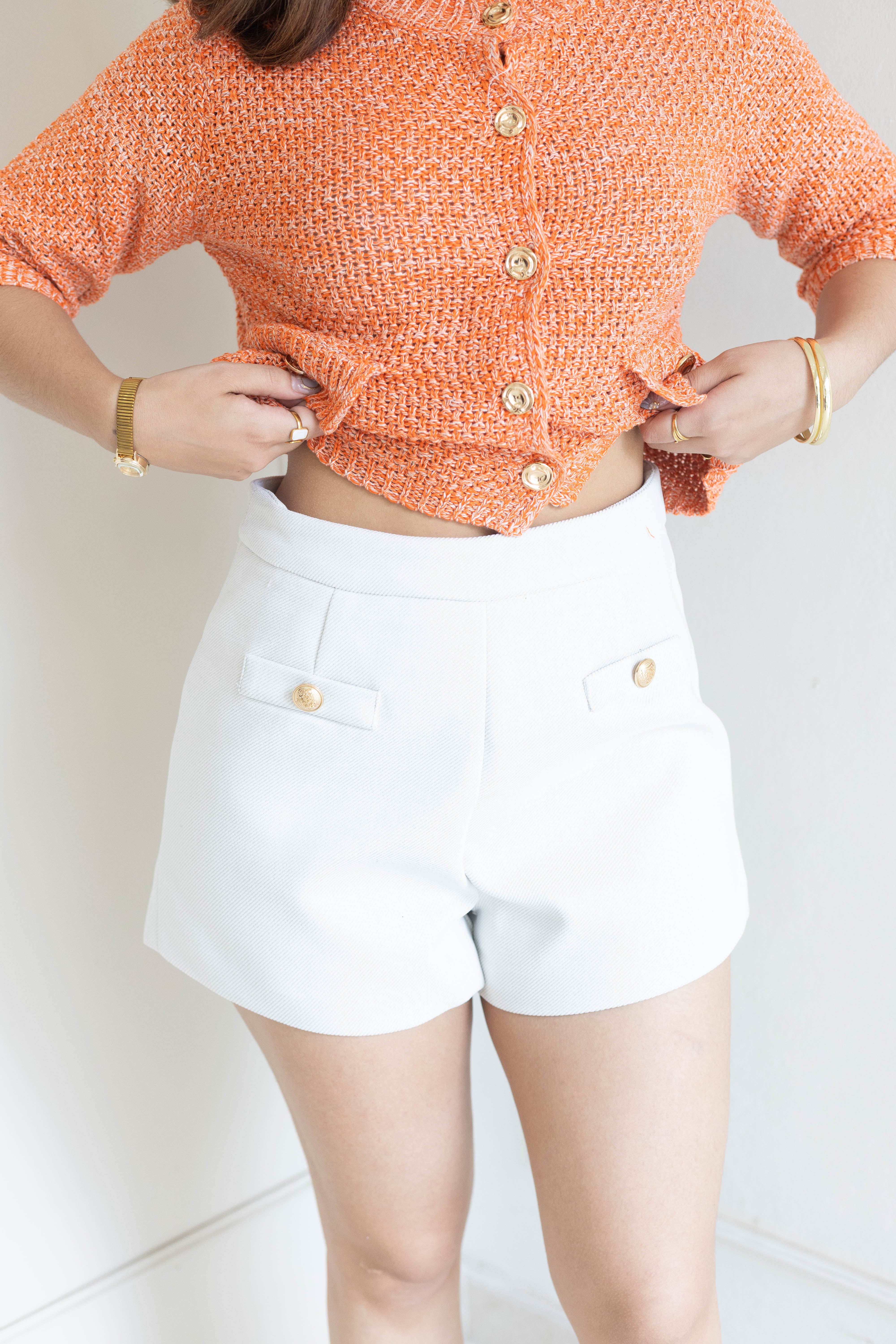 Short con botones dorado – Elen